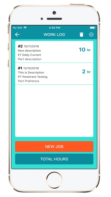 NDT Work Log by Aircraft Structural Inspections LLC
