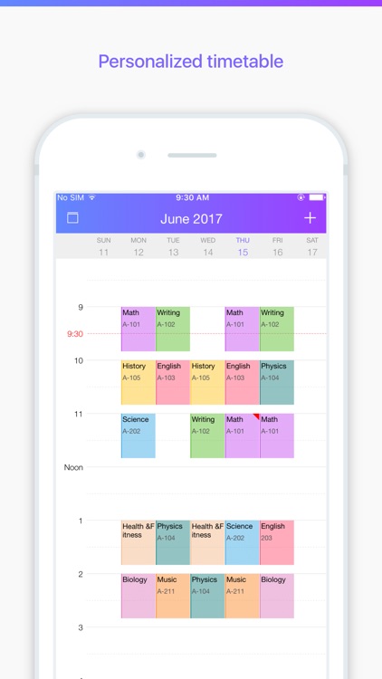 Pocket Schedule Template