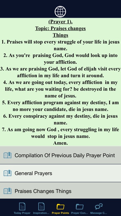 Prayer Points App by App Builder