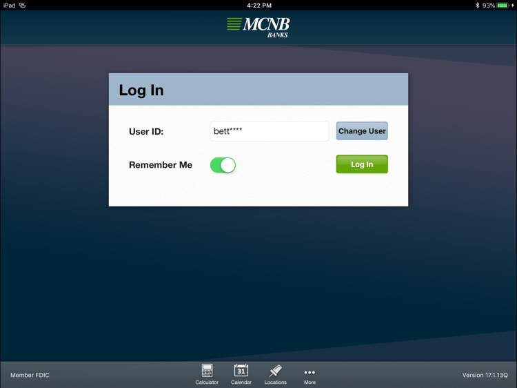 MCNB Banks Tablet Banking by MCNB Bank and Trust Co.