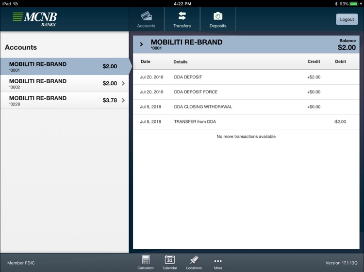 MCNB Banks Tablet Banking by MCNB Bank and Trust Co.