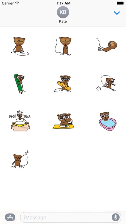 Cute and Shy Tarsier Sticker by Nguyen Hoang