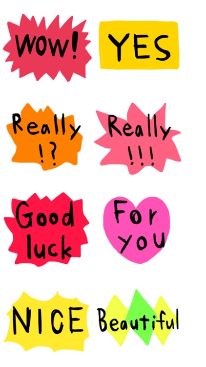 Predefined Text Stickers by Abay Imanberlin