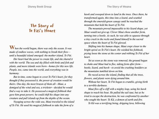‎The Story of Moana on Apple Books