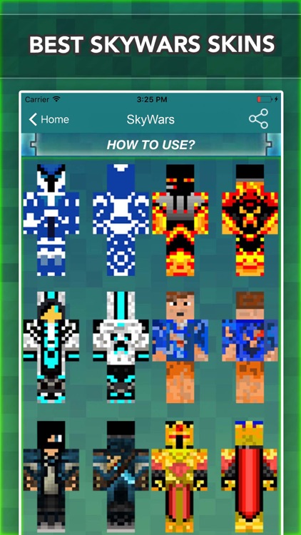 SKYWARS Skins For Minecraft Pocket Edition Free by fatna chaib