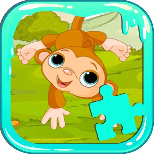 Puzzle Monkey Cartoon Games Jigsaw Kids by Piyawan Chumnanchanan