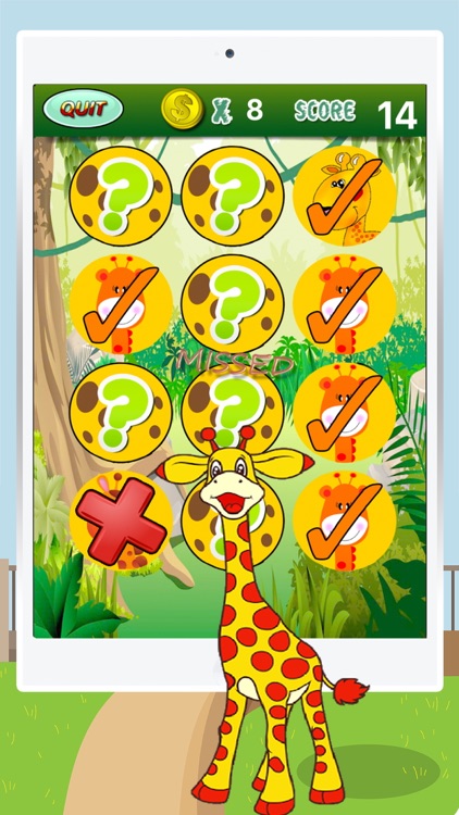 Giraffe Cards Matching Game by Jakkrid Taychagoonponggon