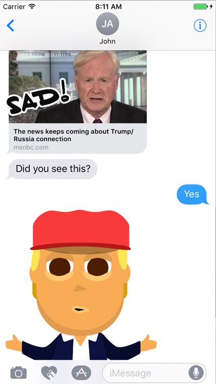 Trump Stickers (Animated) Cartoon Emojis by Steven Saul