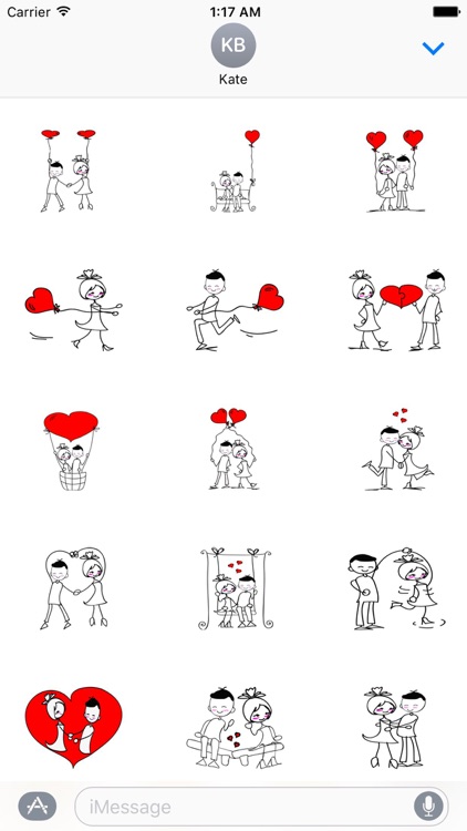 Lovely Couple Stickers Pack by Nguyen Hoang
