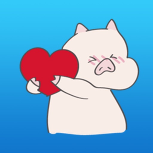 Cute Pink Piggy Stickers by Nguyen Hoang