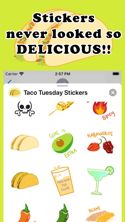 Taco Tuesday Stickers by Dos Gatos Studio LLC