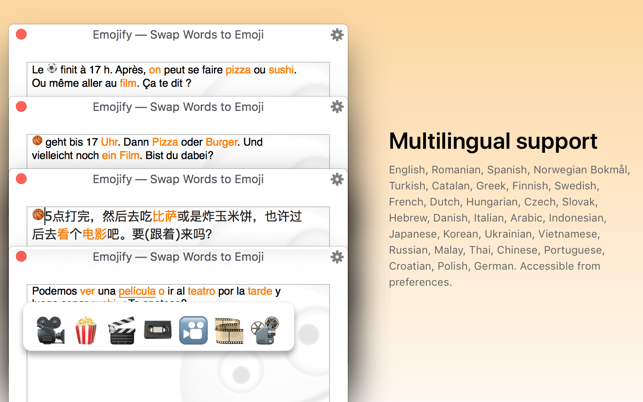 ‎Emojify - Swap words to Emoji en Mac App Store