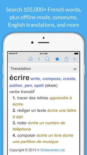 French Dictionary & Thesaurus pour iPhone - TÉLÉCHARGEMENT DE L'APPLICATION