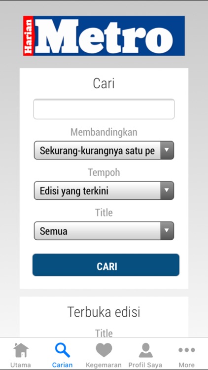 Harian Metro ePaper by The New Straits Times Press (Malaysia) Berhad