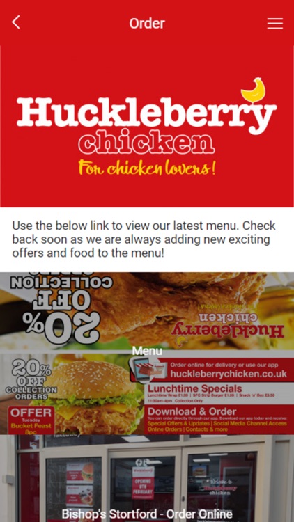 Huckleberry Chicken App by Luigi Forgione