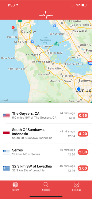 ‎App Store에서 제공하는 My Earthquake Alerts & Feed