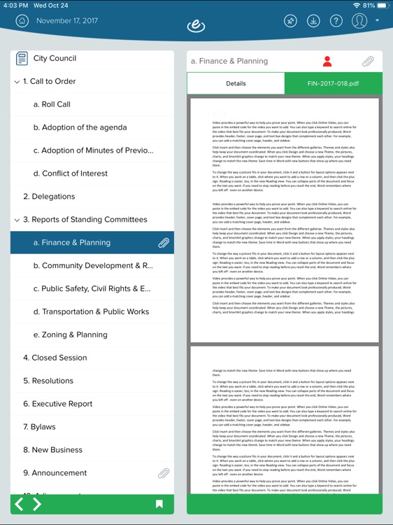 eSCRIBE Meetings Standard by eSCRIBE Software Ltd.