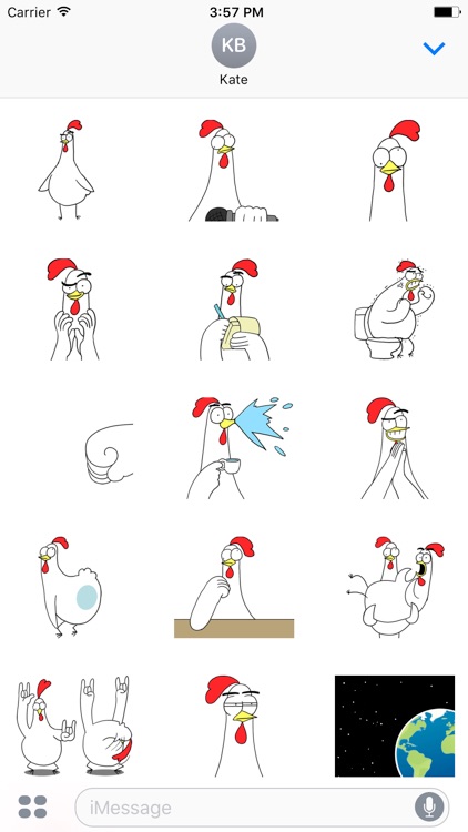 Chicken Bro 8 Sticker Pack by Tien-jung Huang