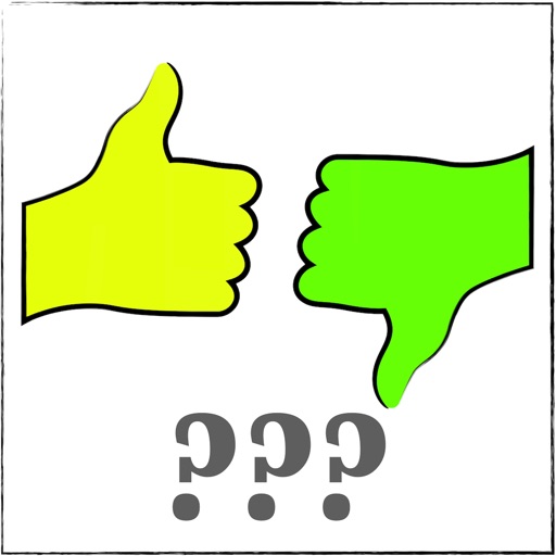 thumbs up down stickers by Sigma Sky, LLC