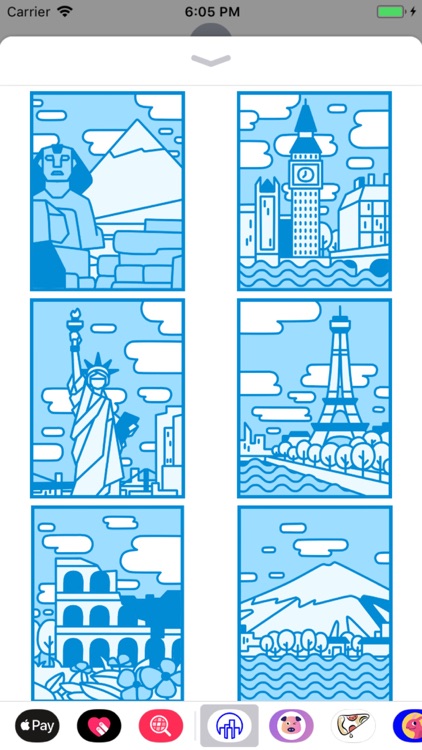 World Cities Stickers by Edgar Gante