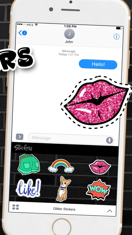 Glitter Stickers for iMessage - Animated Emoji by Marko Antic