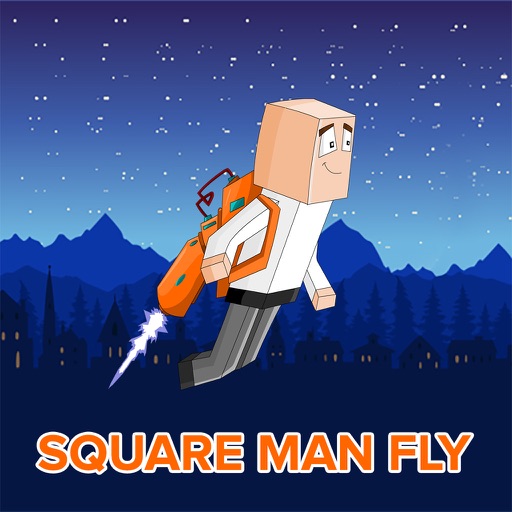 Square Man Fly by Austin Huseby