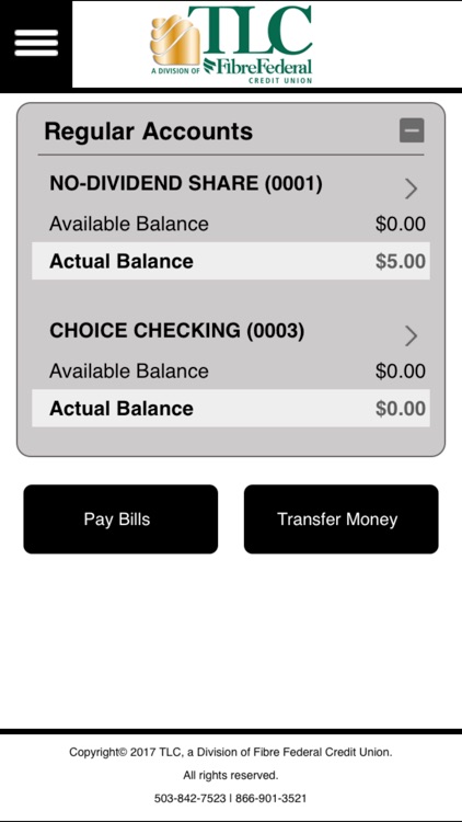 TLC Mobile Banking by Fibre Federal Credit Union