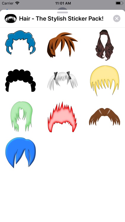 Hair-The Stylish Sticker Pack by Kent Guerriero