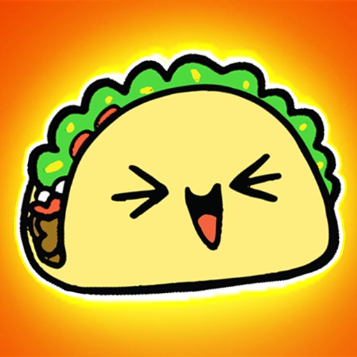 Food Evolution Taco Stickers by Diced Pixel, LLC