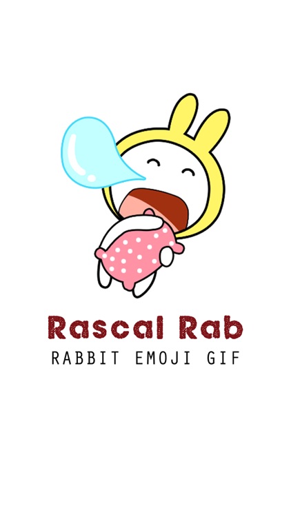 Rascal Rab - Rabbit Emoji GIF by Hai Dang