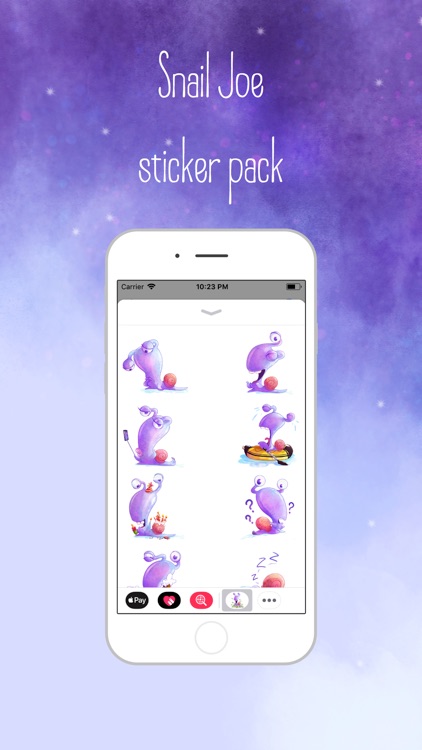 Cute Snail Joe Sticker Pack by Alex Fedotov