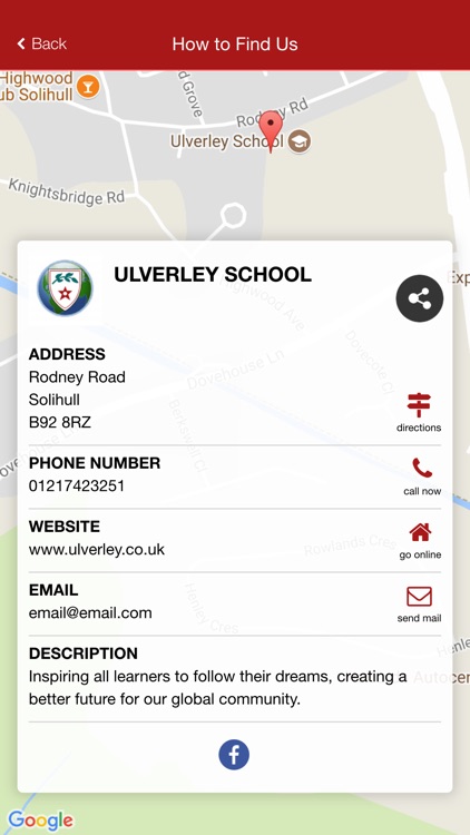 Ulverley School Info by Green Gorilla Apps