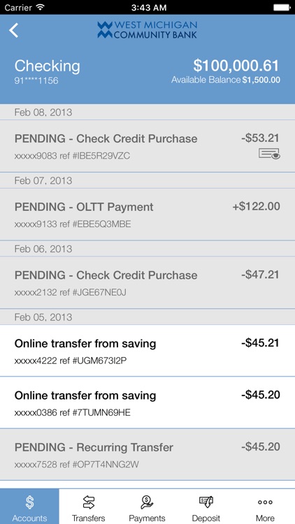WMCB Mobile Banking App by West Michigan Community Bank