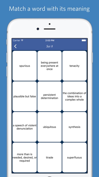 GRE Hit Parade wordlist - quiz, flashcard and match game by Nguyen Dung