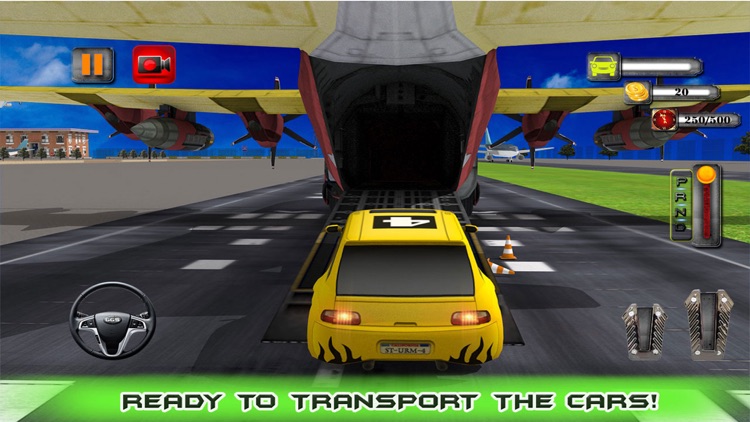 Car transporter Cargo Jet Carrier – Jumbo Airplane Truck Loading ...