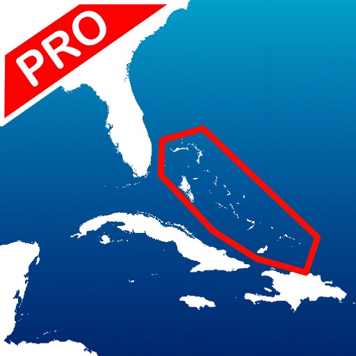 Aqua Map Bahamas Pro - GPS Wavey Line Charts by GEC s.r.l.