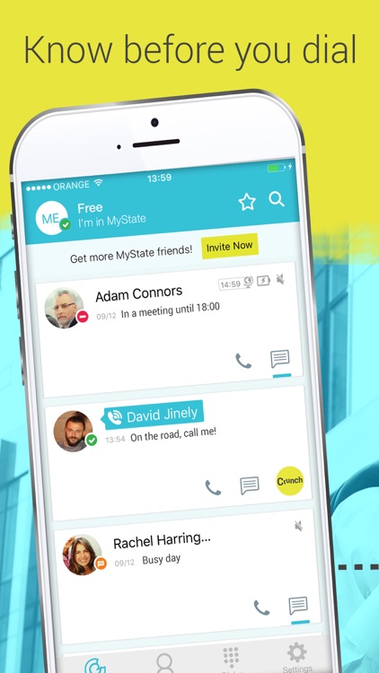 MyState Contacts status & smart calls by MyState Mobile 2014 Ltd.