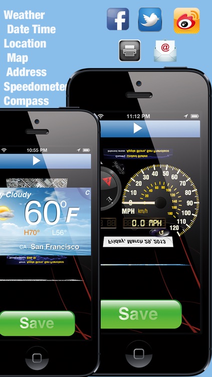 Weather Date Time Location Map Address Speedometer Compass by Hovsep