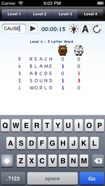 Cows & Bulls Word Game - Mastermind by Prasanna Venkatesh Sridharan
