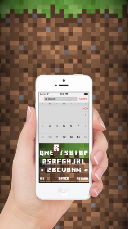 Pixel Keyboard - Minecraft Theme by SHMUEL COHEN