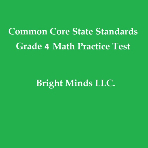 Common Core State Standards Grade 4 Math Practice Test By Bright Minds LLC