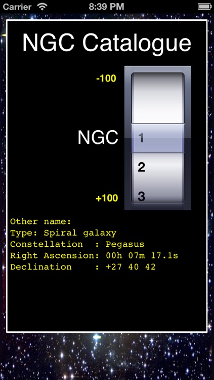 New General Catalogue (NGC) List by Stuart Woolley