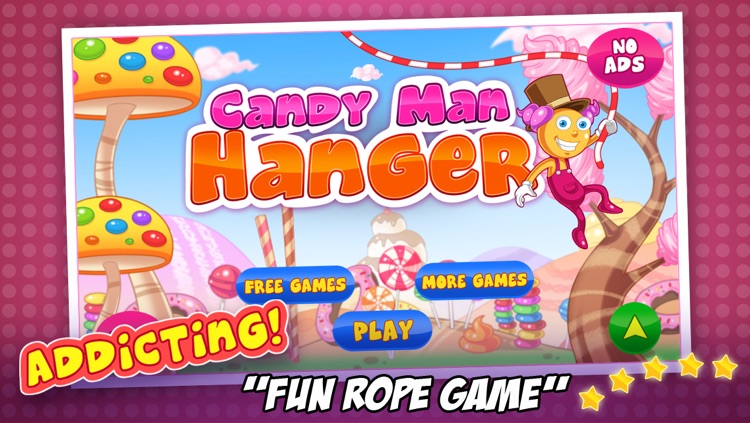 Candy Man Hanger - Swing Rope And Fly Through The Sky In Candies World ...