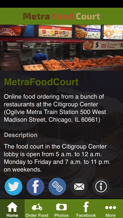 Metra Food Court by Zuppler