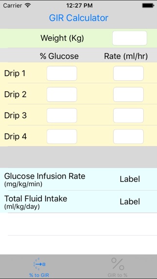 Multidrip Glucose Infusion Rate Calculator - AppRecs