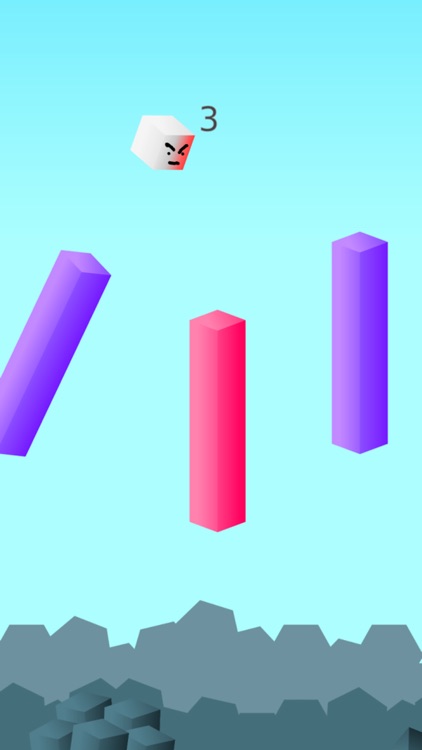Pillar Jump - Cube Jumping Game Featuring Angry Emoji by Bluewater Publishing LLC