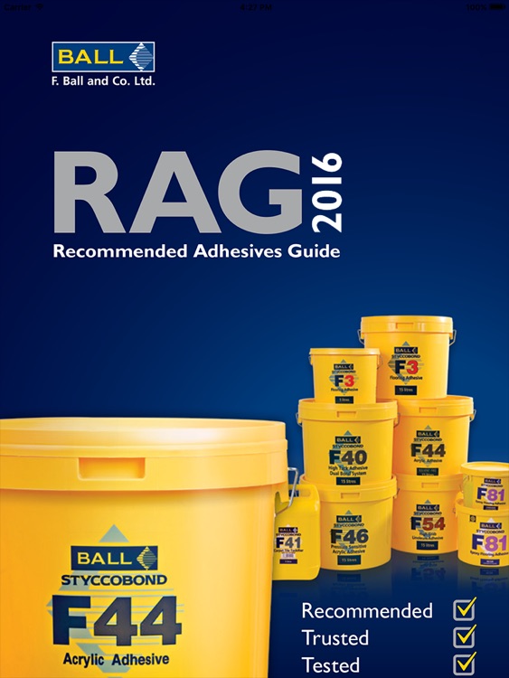 Recommended Adhesives Guide by iQ Media Ltd
