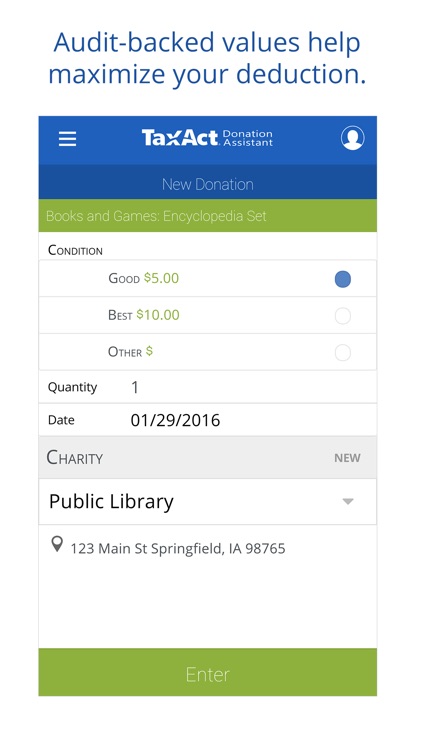 Donation Assistant by TaxAct – Track & maximize your deduction for ...