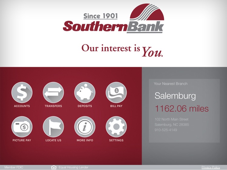 Southern Bank Mobile for iPad by Southern Bank and Trust