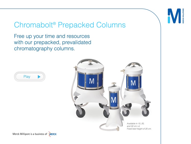 Merck Millipore Chromabolt® Prepacked Columns by Merck KGaA